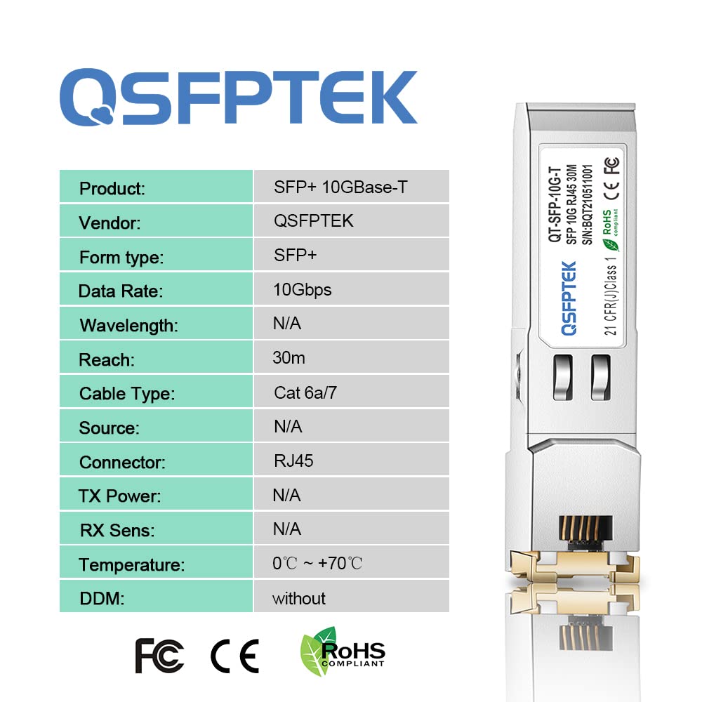Mua 10GBASE-T SFP+ to RJ45 Transceiver, 10G Copper Module, Optical SFP ...