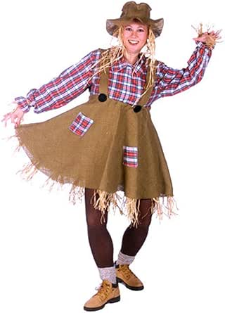 Amazon.com: Adult Women's Scarecrow Costume (Size: Standard 6-10): Clothing