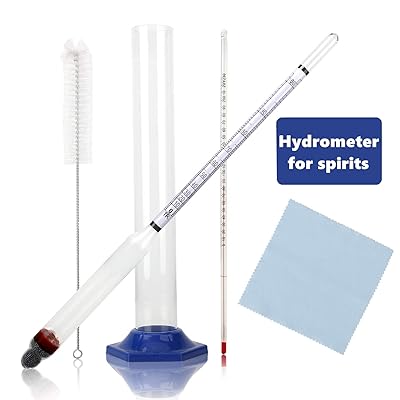 MEOMOU Alcohol Proof Hydrometer Kit with Thermometer Philippines | Ubuy