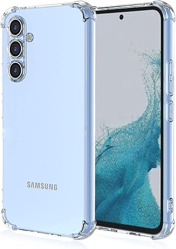 Zubitech Samsung Galaxy A34 5G Clear Cover Case soft TPU Transparent Silicone Rubber Back ...