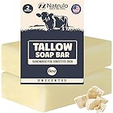 Amazon.com : Beef Tallow Soap Bar – All Natural Grass Fed Tallow Soap ...