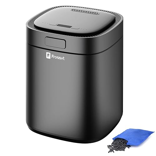 Frossvt Compost Bin Kitchen, 2.5L Countertop Electric Kitchen Waste ...