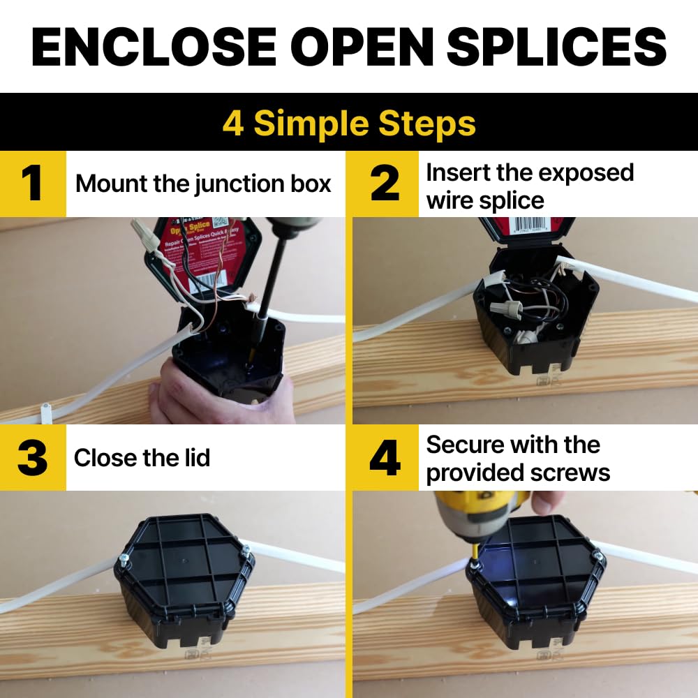 Mua Rack-A-Tiers Open Splice Junction Box (Single), One-Piece Junction Box Splice Box. Repair ...