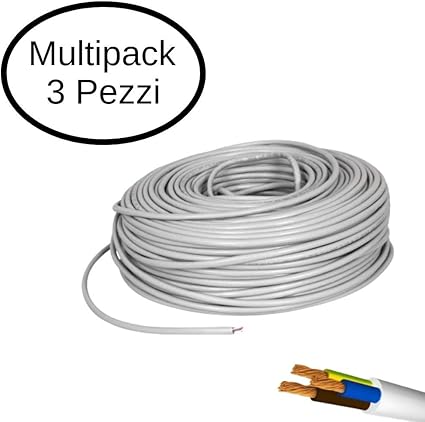 Impianti elettrici 100 CAVO FROR FILO ELETTRICO PROLUNGA 3X1,5 CAVETTO ...