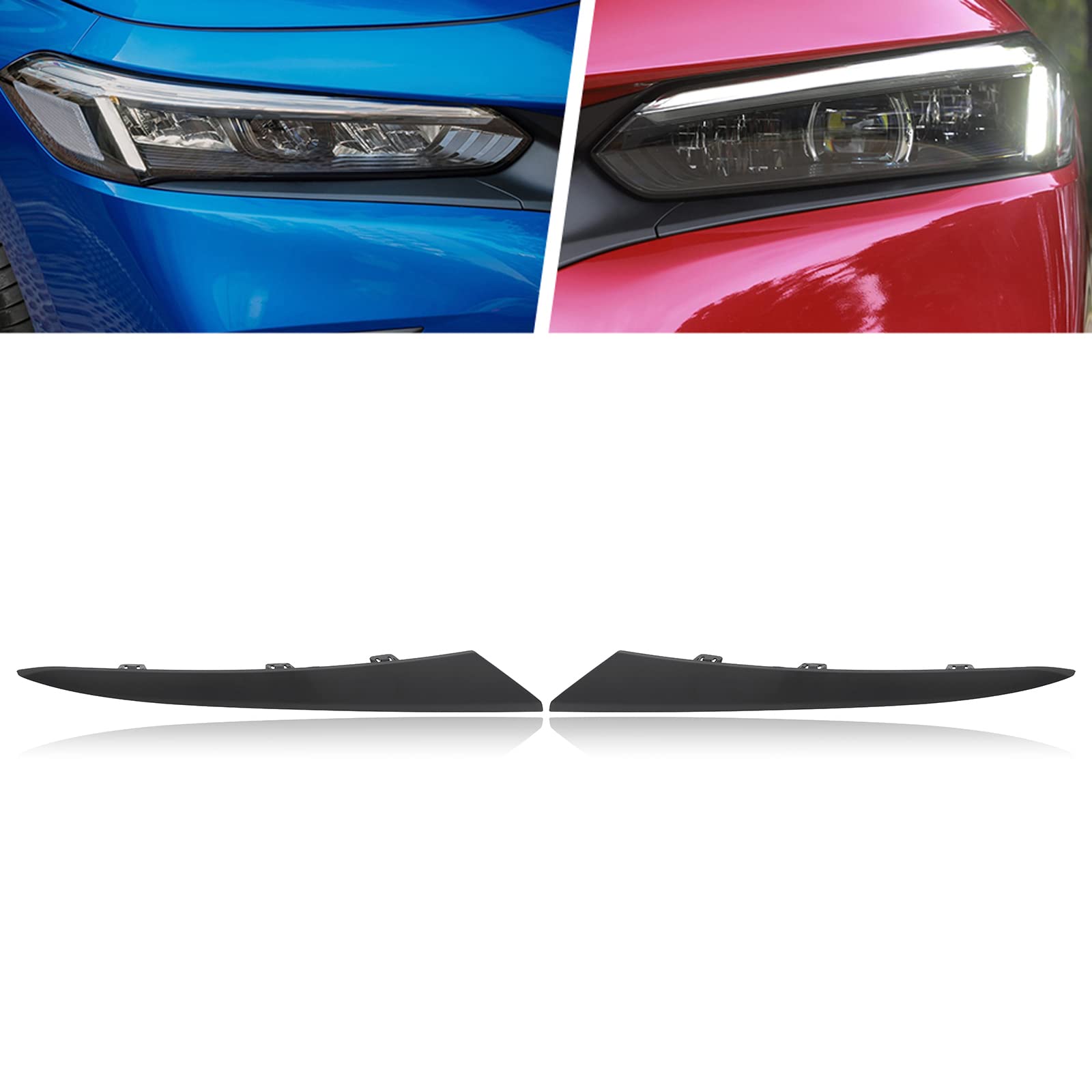 Mua MotorFansClub Front Headlight Eyelid Molding Trim Strip Fit for ...