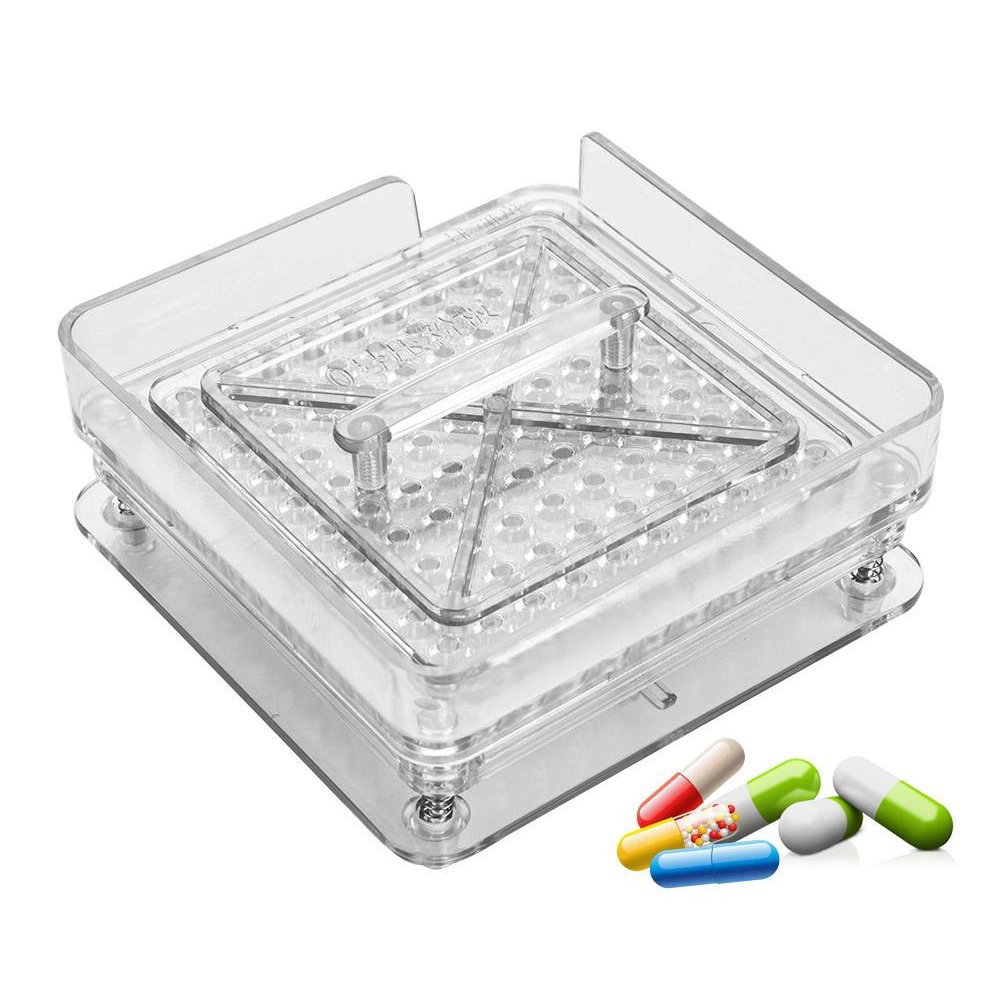 Yotown Capsule Filler, Empty Capsule Plates 100 Holes Manual Vitamins ...