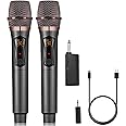 Amazon.com: ALPOWL Wireless Microphones, Metal Dynamic Microphone ...