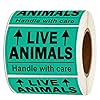 Remarkable Live Animals Please Handle with Care Stickers,2 X 3 Inch ...