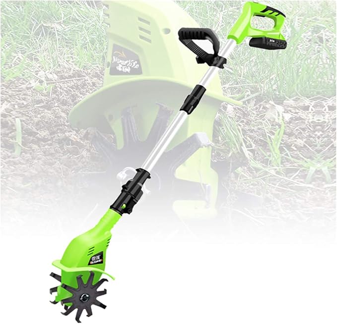 DDLL Cordless Rotavator, Garden Tiller Rotavators with 4000mAh ...