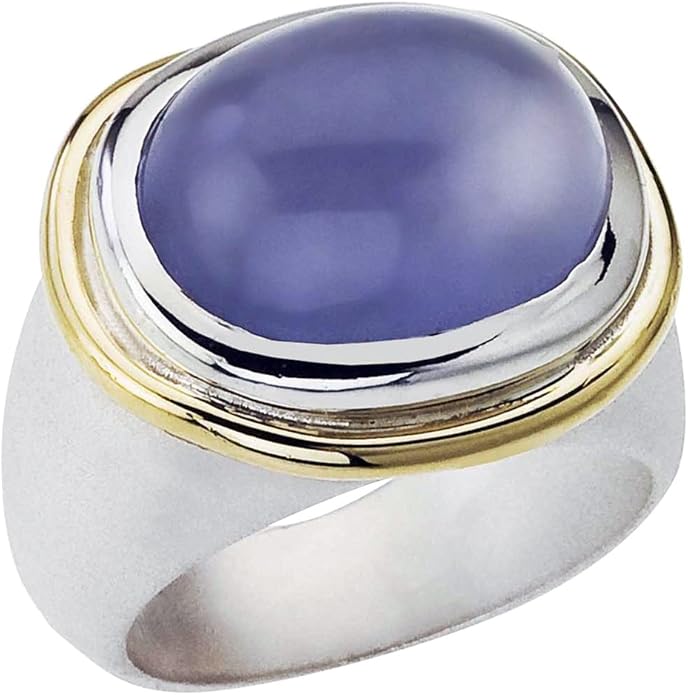 AX Jewelry Caroline Ballou Sterling Silver, 18K Gold and Chalcedony ...