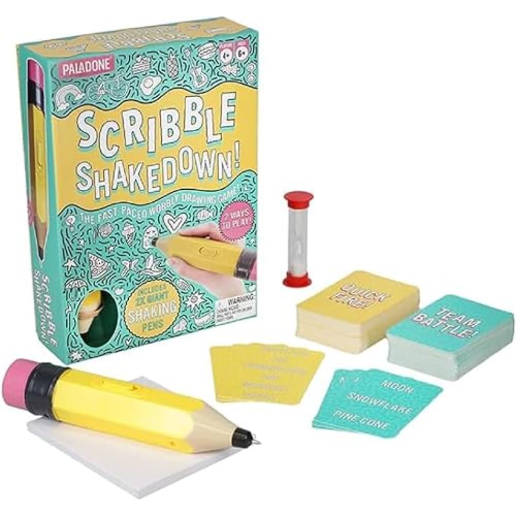 Scribble Shakedown Family Fun Drawing Game, Party Games for Kids ...
