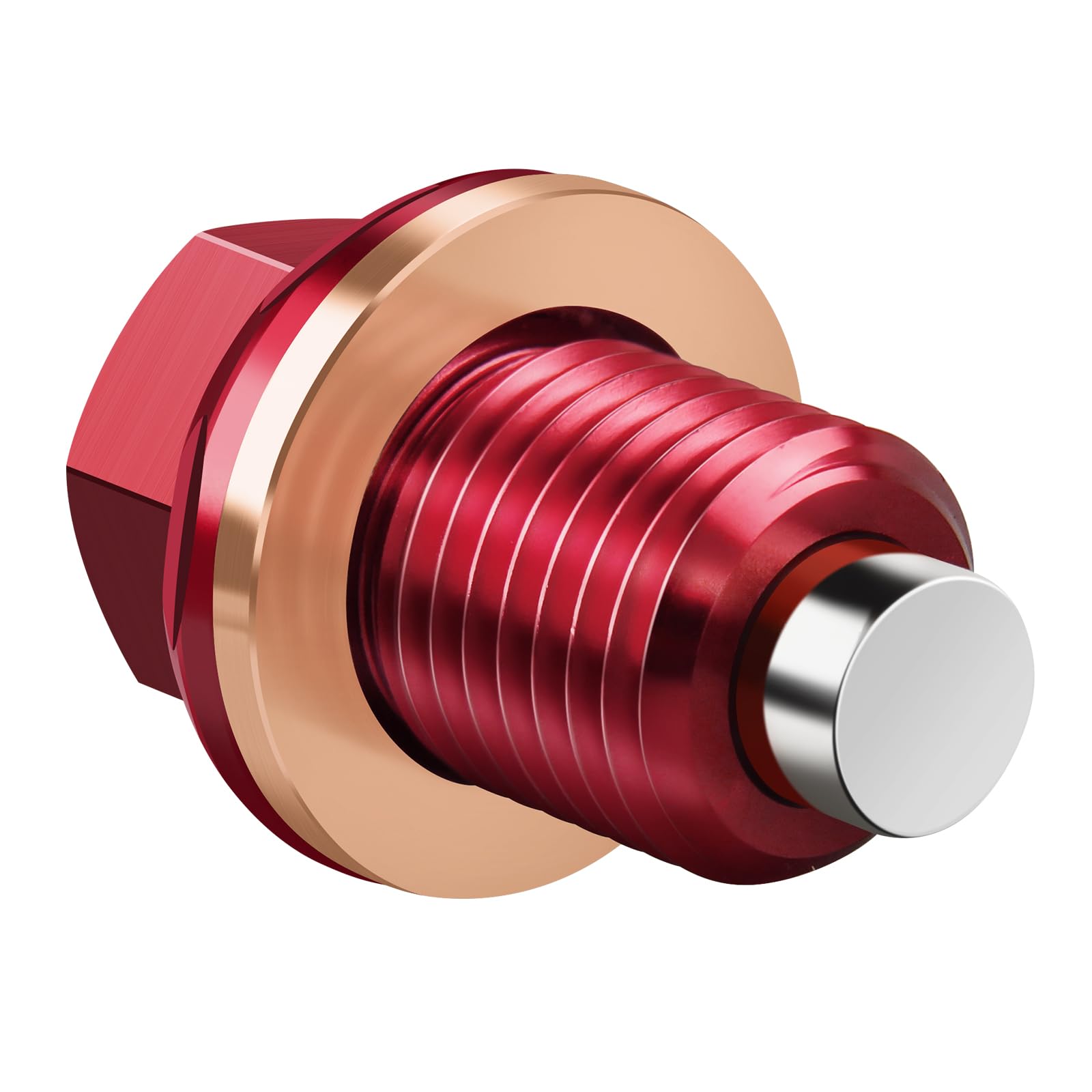 M12 x 1.25 Magnetic Oil Drain Plug 7075 Aluminum CNC Craft with Crush ...