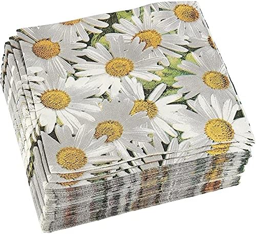 100 Pack Decorative Dinner Napkins - Disposable Paper Party Napkins ...