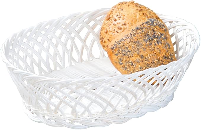 Kesper 19880 Brotkorb aus Kunststoffgeflecht oval, 31 x 23,5 x 8,5 cm ...