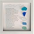 Amazon.com - UQRUI Handmade Large Sea Glass Poem, Sea Glass Poetic ...