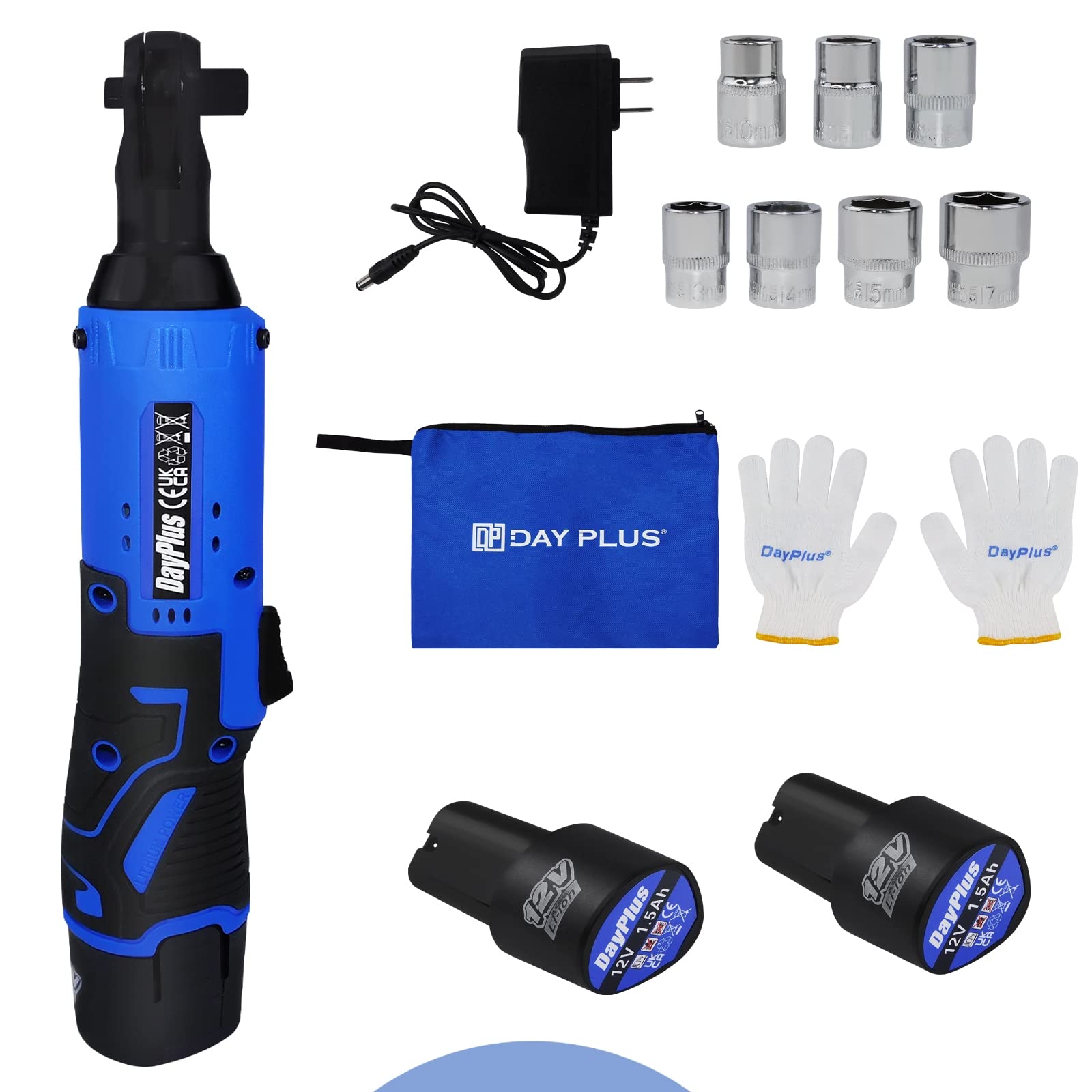 Mua Cordless Electric Ratchet Wrench Set, 3/8" 12V Power Ratchet Driver ...