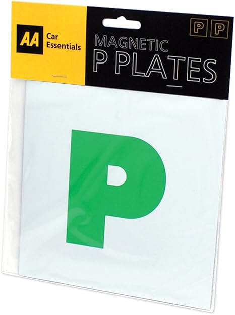 AA Fully Magnetic P Plates for Recently Qualified Drivers - AA0347 ...