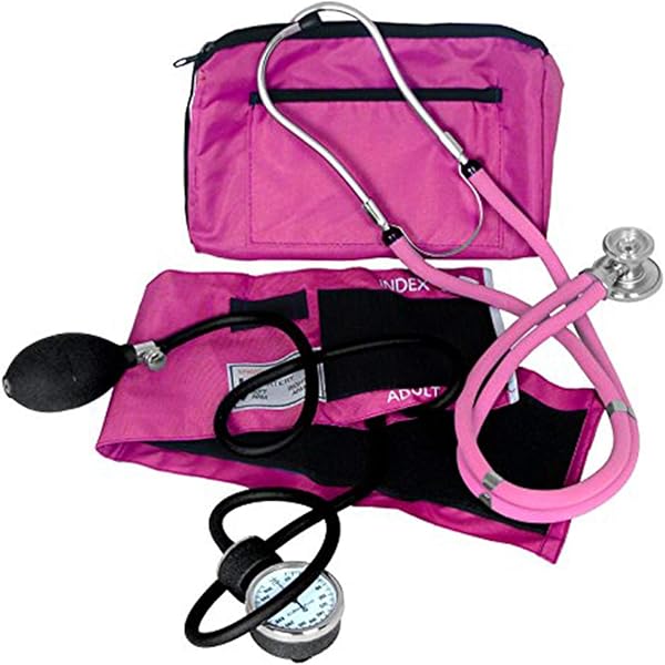 Emi 305 Pink Aneroid Sphygmomanometer Blood Pressure Monitor With Dual