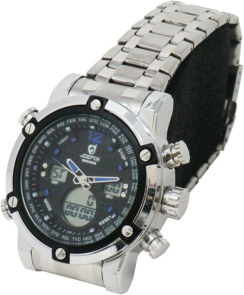 cucuba® Wrist joefox Waterproof Sport Men's Digital and Analogue Multi ...