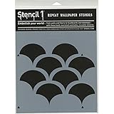 Amazon.com: Stencil1 Scallop Stencil, 11 x 11"
