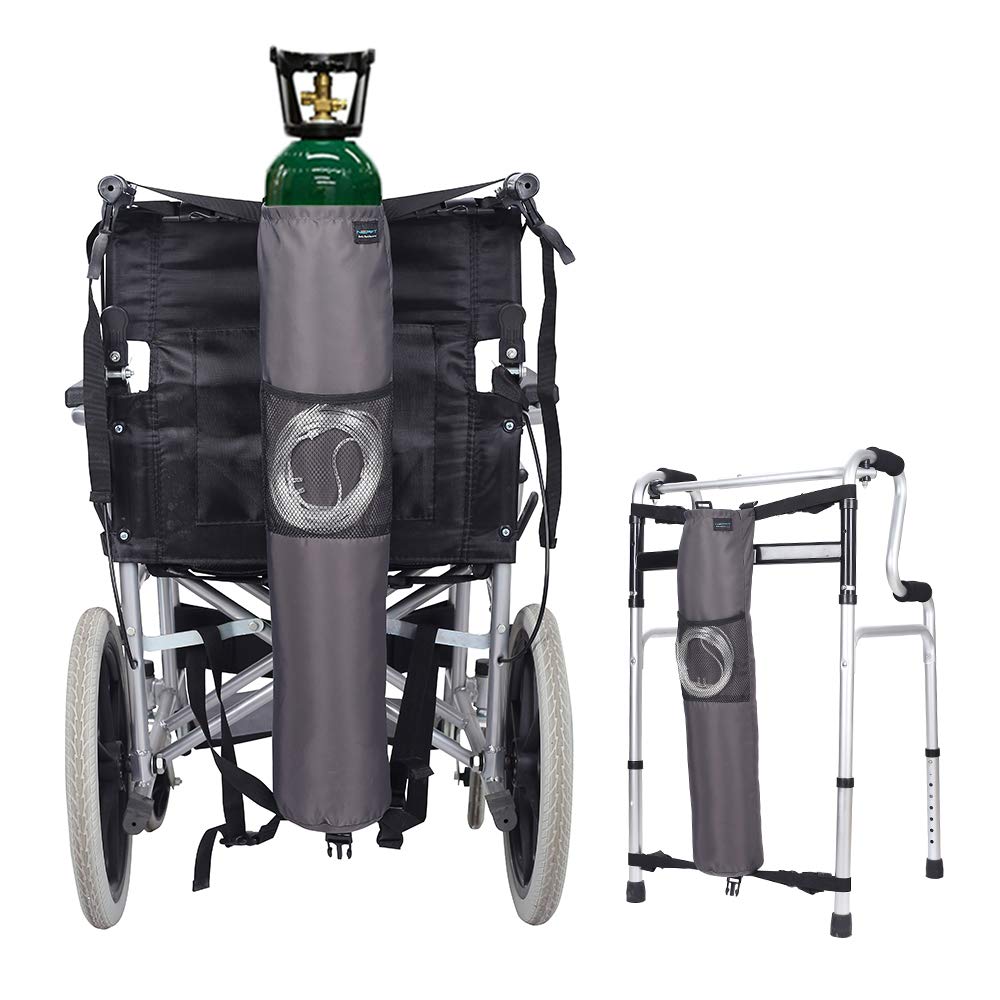 Oxygen Tank Holder for Wheelchair Medical Oxygen Cylinder Portable ...