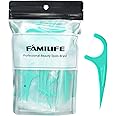 Amazon.com : FAMILIFE Individually Wrapped Floss Picks, 100PCS Mint ...
