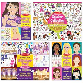Amazon.com: Melissa & Doug Sticker Collection Book - Fashion, 600 ...