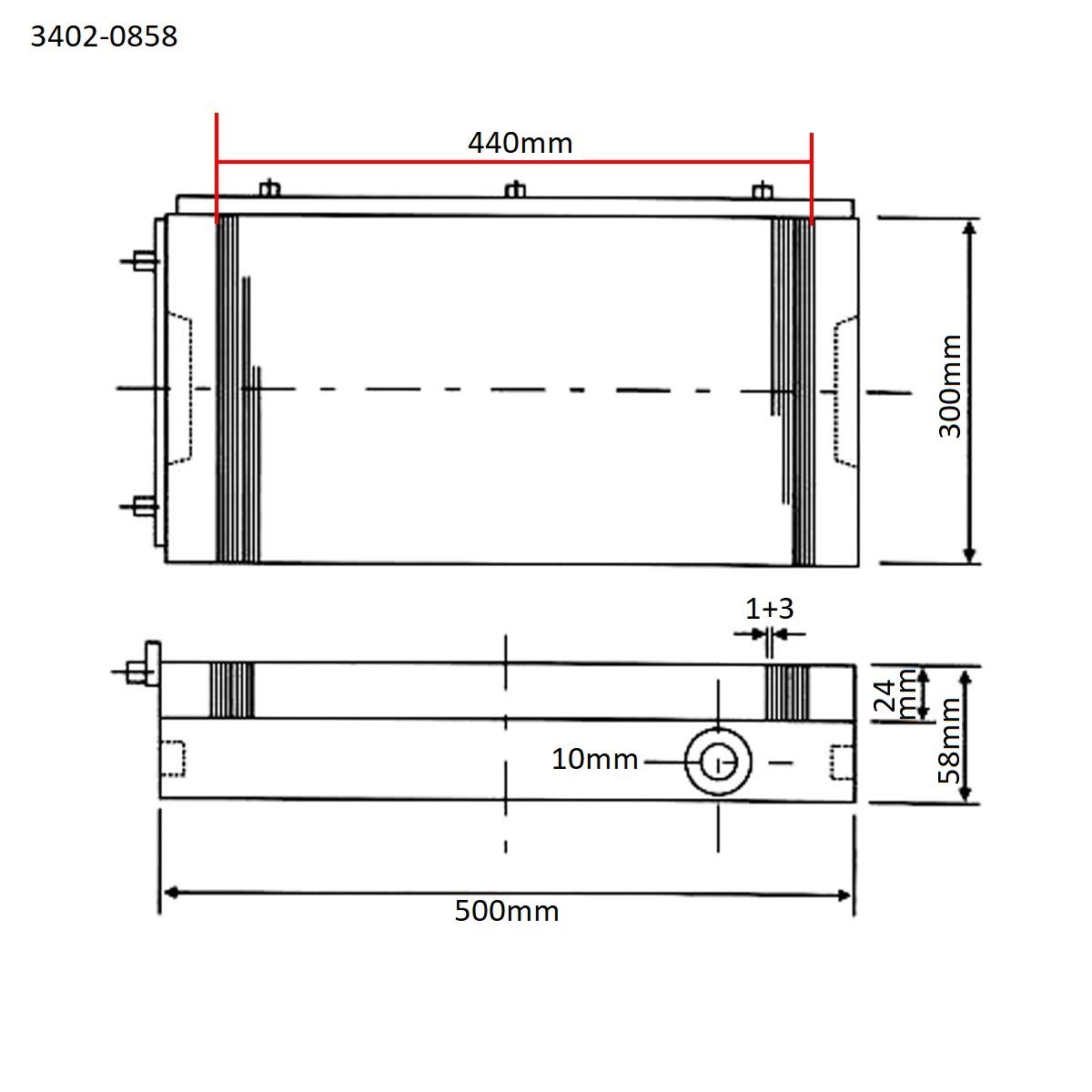 HHIP 3402-0858 500 mm x 300 mm Standard Pole Permanent Magnetic Chuck Straight Grinders 2601.co.uk
