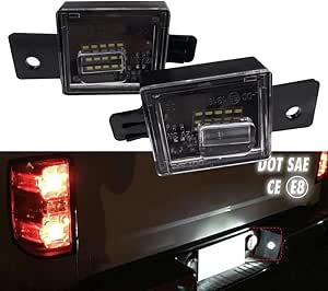 Amazon.com: 2x LED License Plate Light Lamp Assembly Replacement For ...