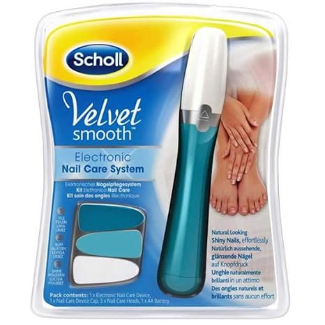 Scholl Velvet Smooth Electronic Nail File Hands and Feet and Nail Oil ...