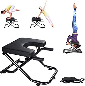Amazon.com : KOKSRY Yoga Headstand Bench, Foldable Yoga Inversion Chair ...