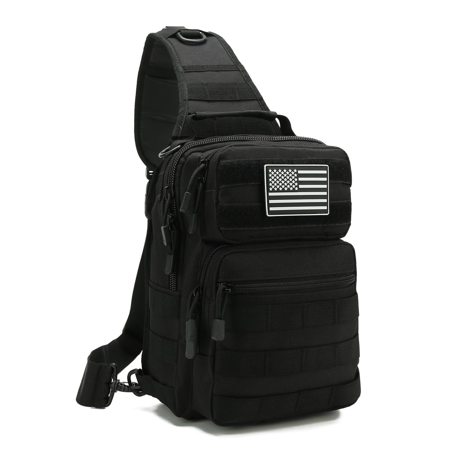GAZJYUSP Tactical travel sling bag Molle Crossbody bag Small tactical ...