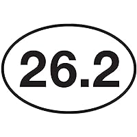 Amazon.com - 26.2 Marathon Running Sticker Bumper Sticker Oval 5" x 3 ...