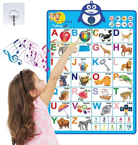 WATOYOO Electronic Kids Education Wall Charts – Alphabet Learning for ...