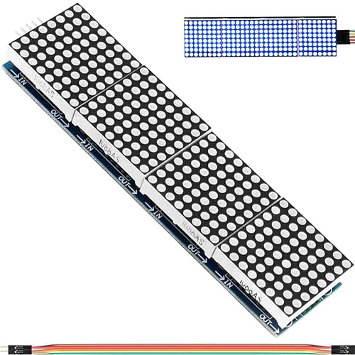 7219 Dot Matrix Module 8 x 32 MCU Control Driver Board Blue LED Common ...