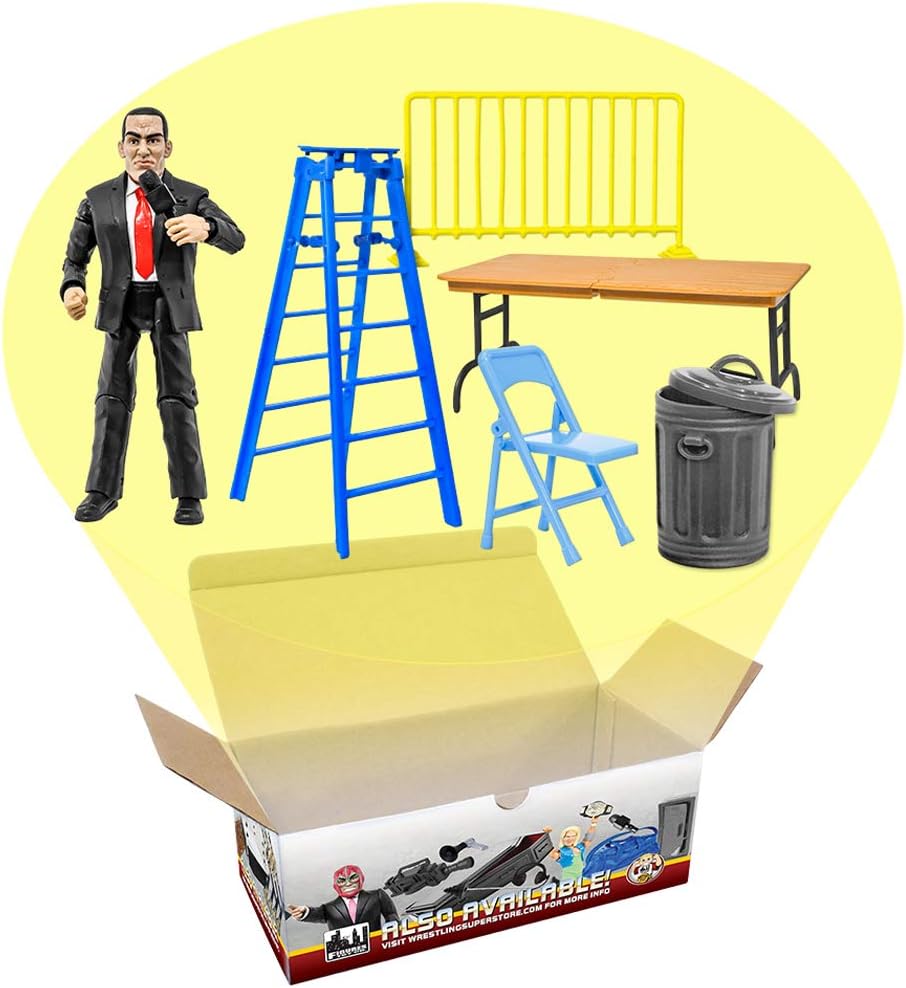 Amazon.com: General Manager Action Figure & Accessory Set for WWE ...