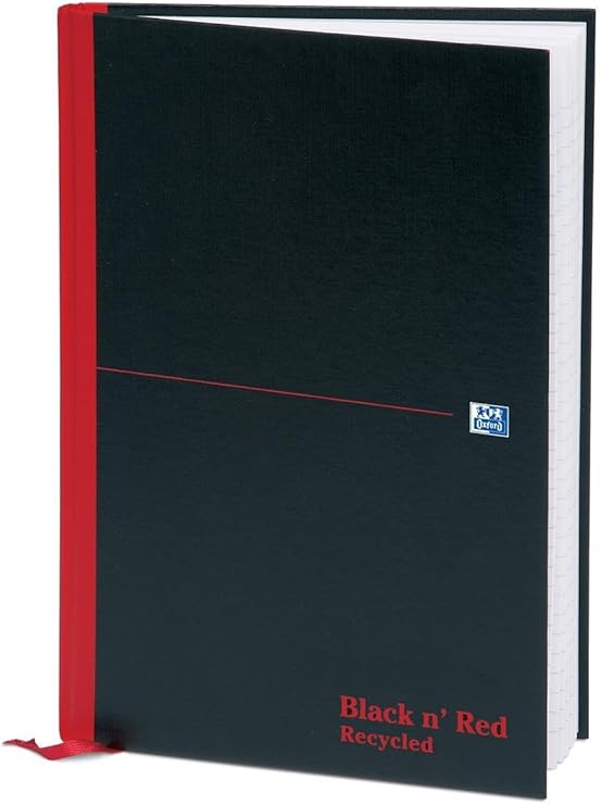 Black n Red Book Casebound Recycled 90gsm 192 Pages A4 Ref L67019 [Pack ...