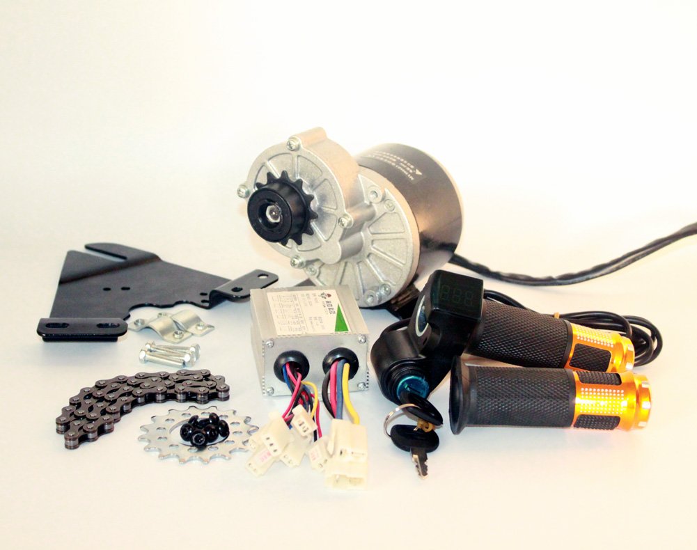 Amazon.com : L-faster 350W Electric Bike Left Side Drive Motor Kit ...
