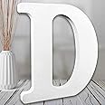 Amazon.com: AOCEAN 8 Inch White Wood Letters, Unfinished Wooden Letters ...