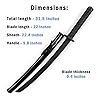 Plastic Samurai Long Sword with Sheath, Katana Full Tang Anime Nichirin ...