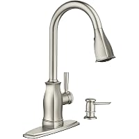 Moen 87233 Adler One-Handle High Arc Pulldown Kitchen Faucet with Power ...