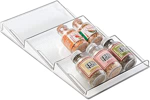 Amazon.com: mDesign Plastic Spice Rack, Drawer Organizer for Kitchen ...