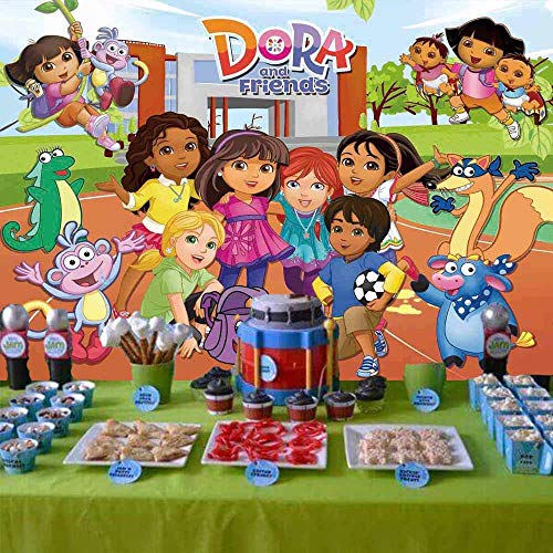 Buy Dora Backdrop Birthday Party Backdrop for Photography Dora Explorer ...