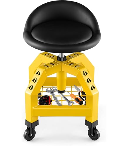 Shop Stool FreekyFit Adjustable , Mechanics Garage Bar Stool Shop ...