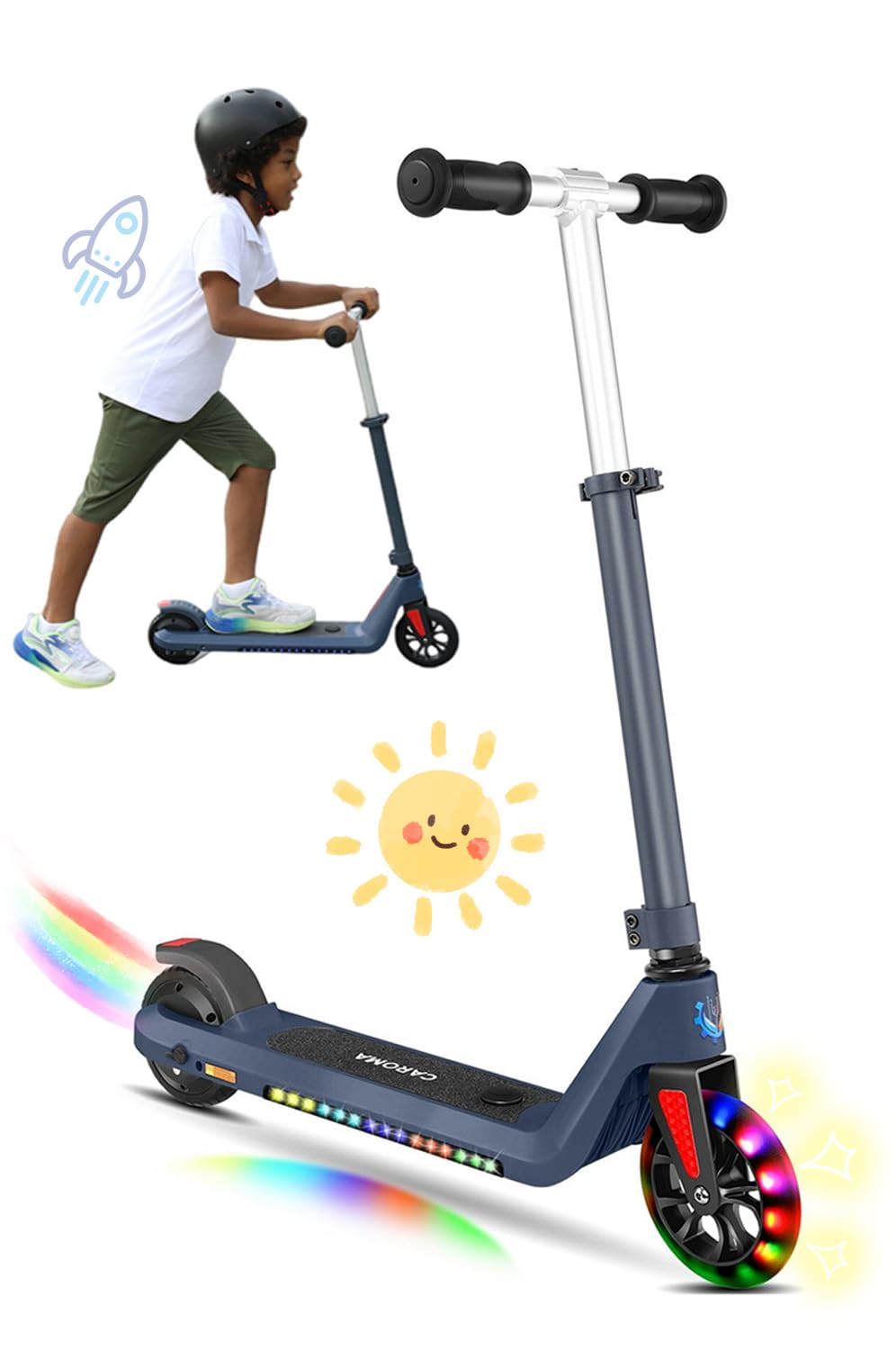 Caroma E32/E35 Electric Scooter for Kids Ages 6-12, Kids Electric ...