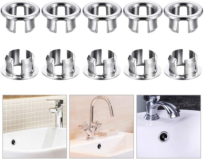 SNAGAROG 10 Stücke Sinken Überlauf Ring Rund Waschbecken ...