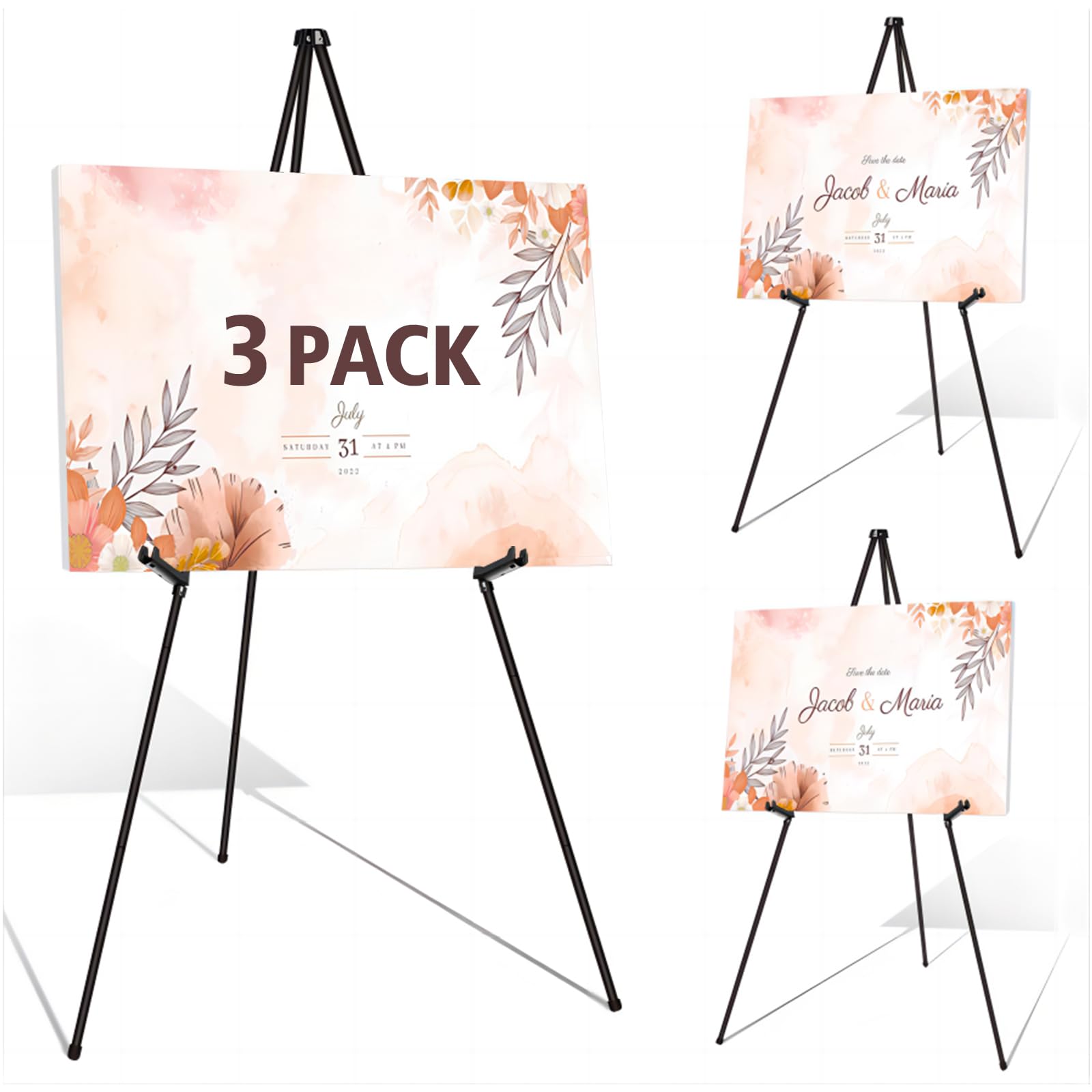 OUTNEE Instant Display Easel Stand, 63" Collapsible Portable Adjustable ...