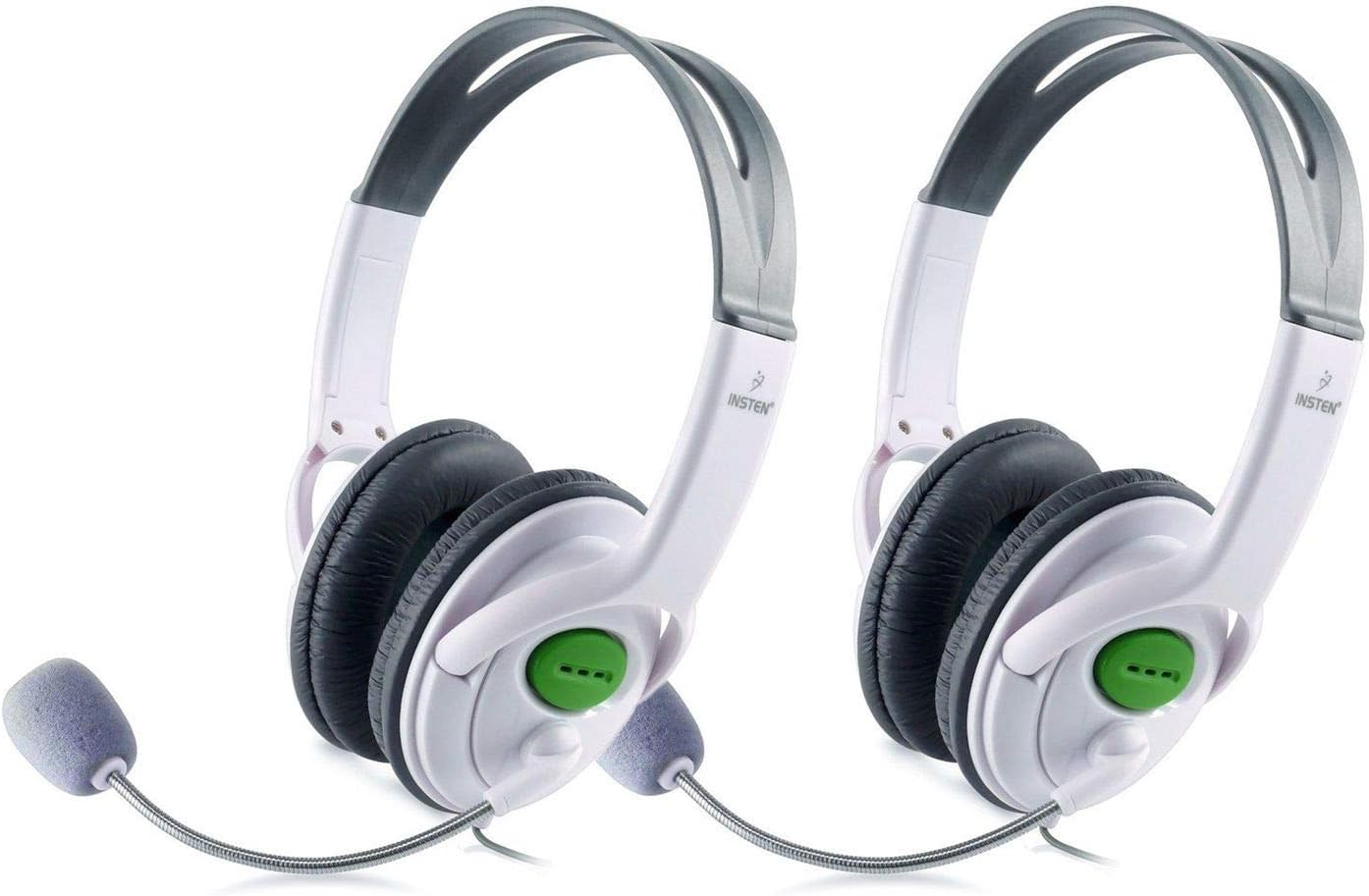 Insten [2 Pack] Gaming Chat Headphones Headsets with Microphine Mic for ...