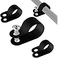Amazon.com: Hicarer 100 Pack 1/4 Inch R-type Clip Cable Fastener Wire ...