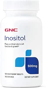 Amazon.com: GNC Inositol 500mg, 100 Tablets, Supports Cell Function and ...